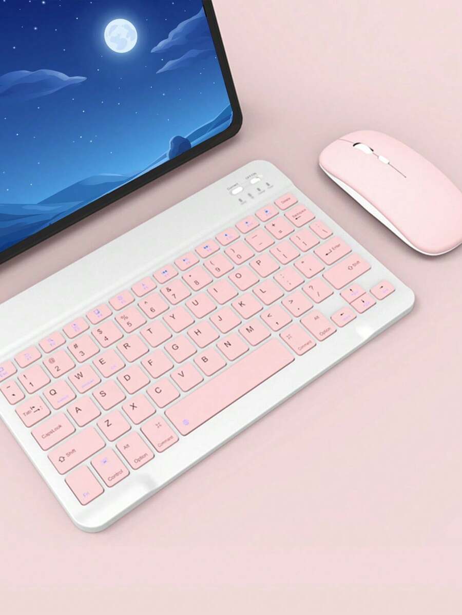 Wireless Keyboard Mouse Combo, Compatible With Ipad, Computer, Phone ...