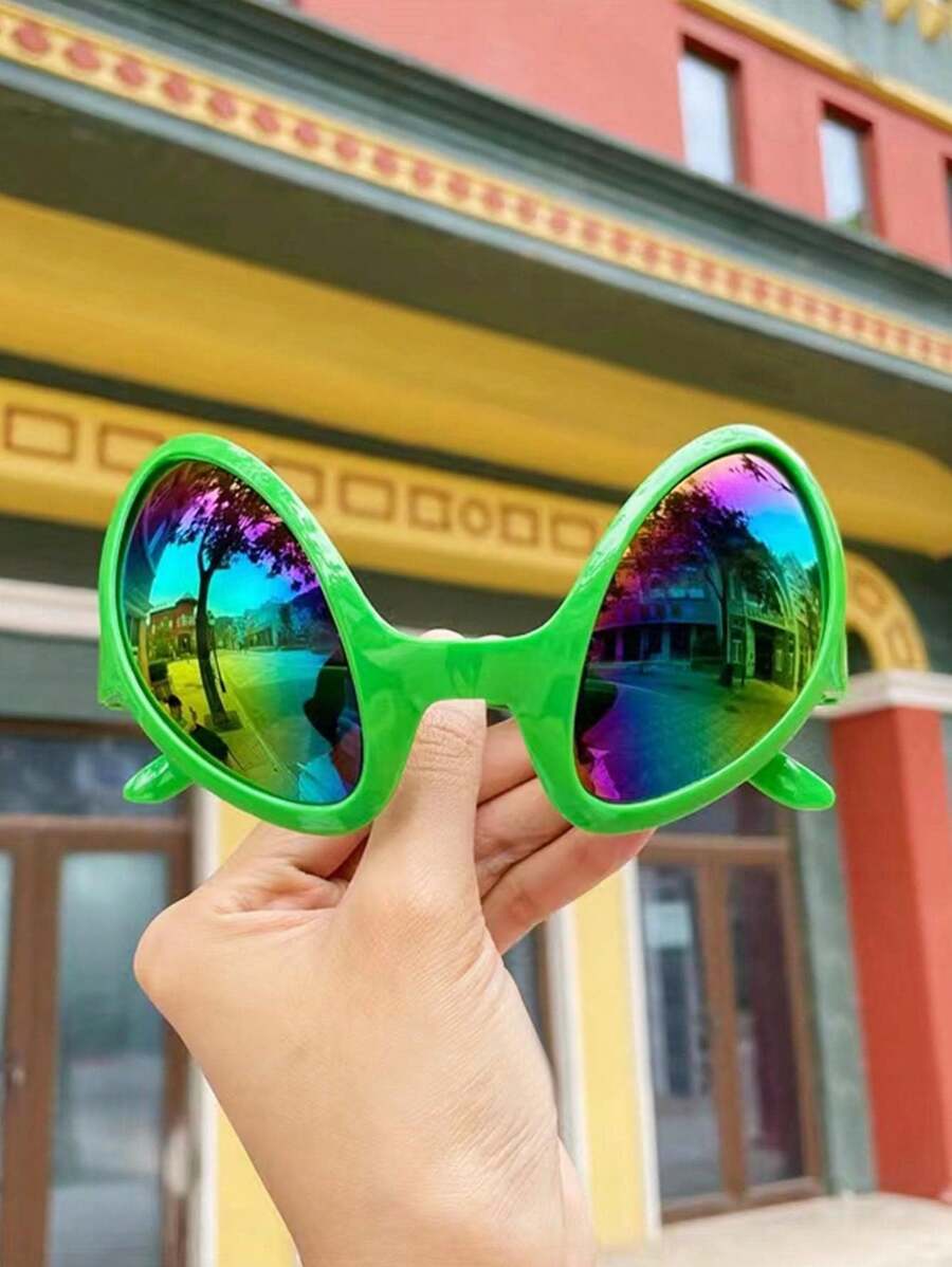 1pc Alien Design Funny Eyeglass Frame Cosplay Party Exaggerated ...