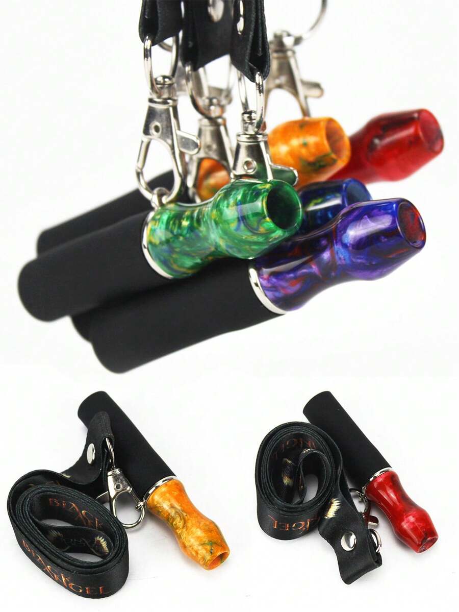 Resin Shisha Hookah Mouthpiece With Hang Rope Strap Silicone Mouth Tips ...