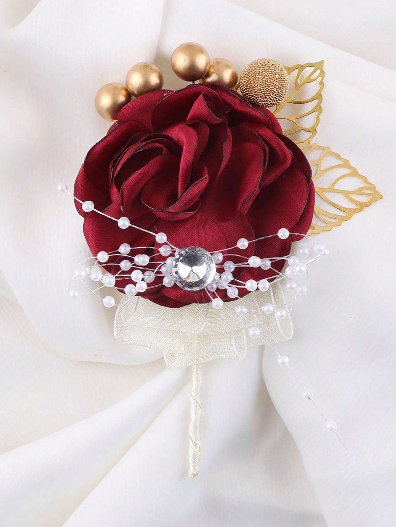 1pc Fashionable Sophisticated Bridal Party Brooch With Pearl ...