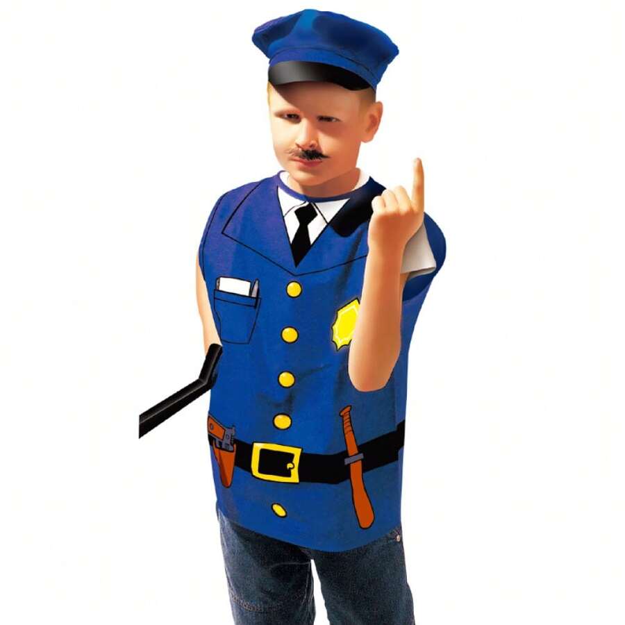 Police Officer Costume For Kids - Police Dress Up Set, Kids Costumes ...