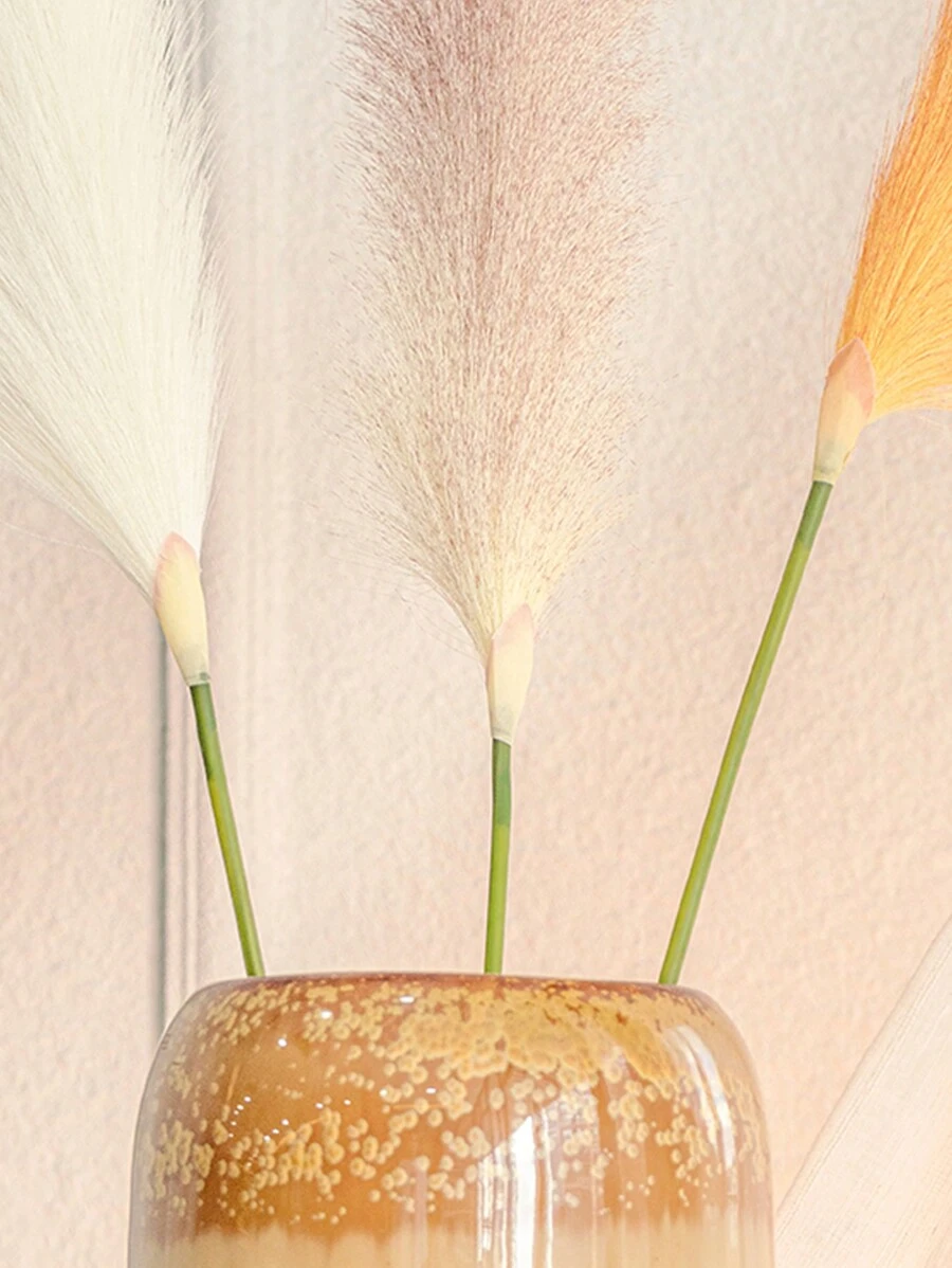 Large Artificial Floor Plant Reeds And Flowers For Indoor Living Room ...