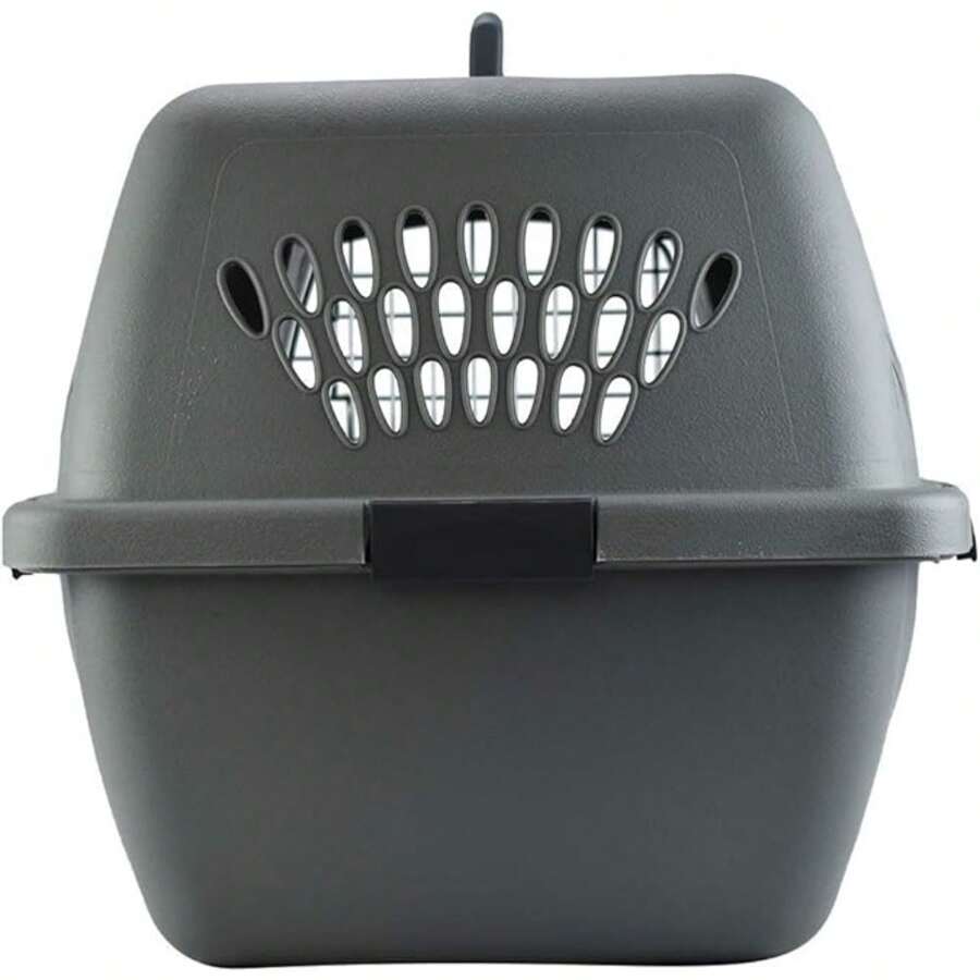 Pet Porter Dog Kennel 24", Dark Gray & Black, For Pets 15-20lbs, Made ...