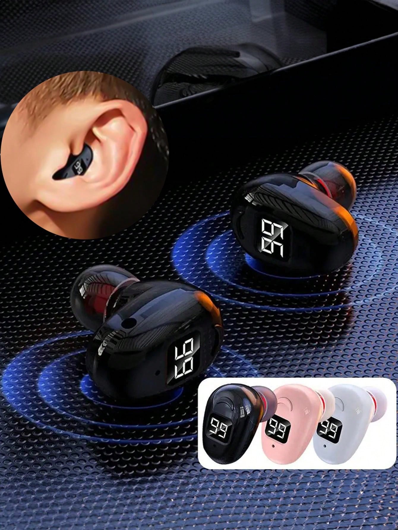Black TWS Earphones 9D Hifi Stereo In Ear Headphone LED Display ...