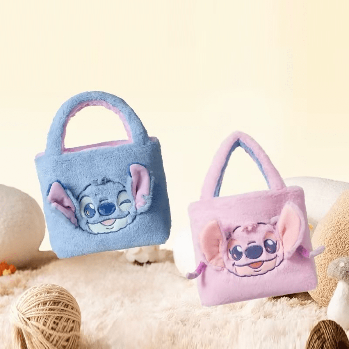 Miniso Disney Furry Season Series Reversible Handbag Cute Two Sides ...
