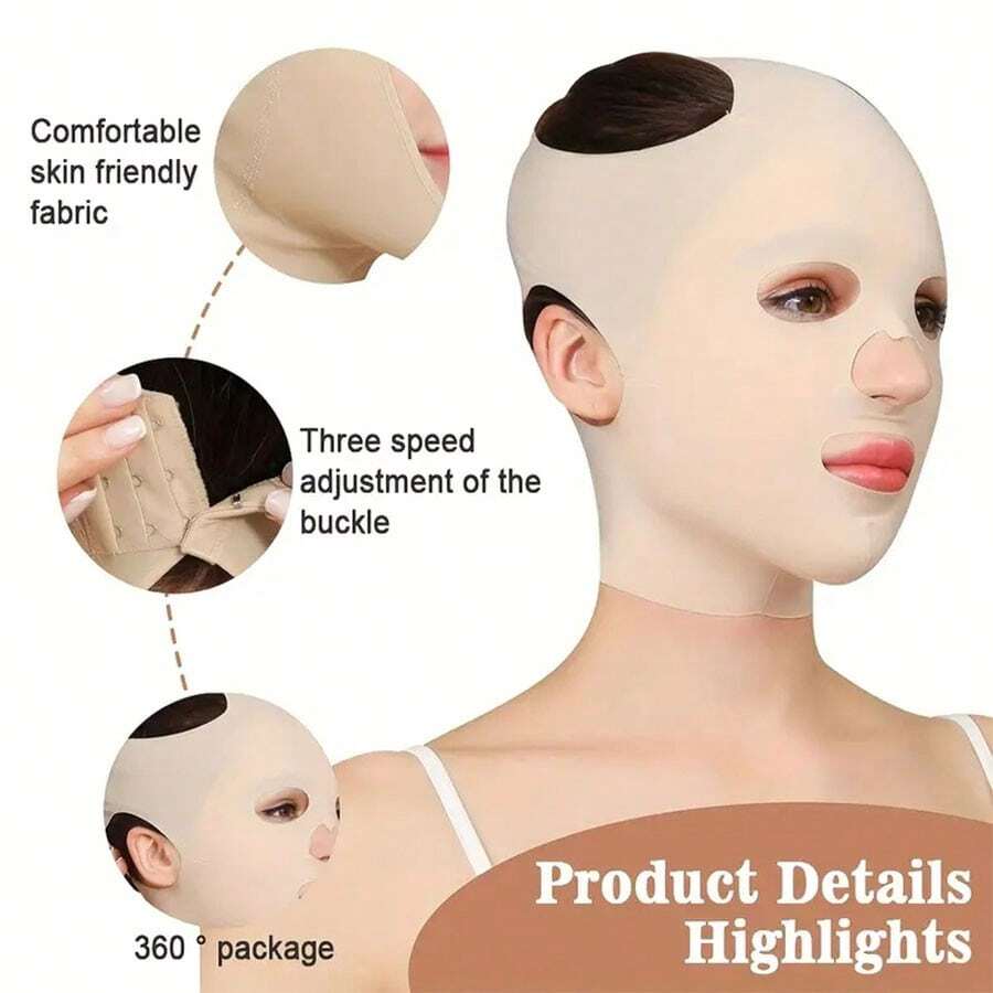 Full Face Lifting Sleeping Mask, Cheek & Chin Tightening Band Mask For ...
