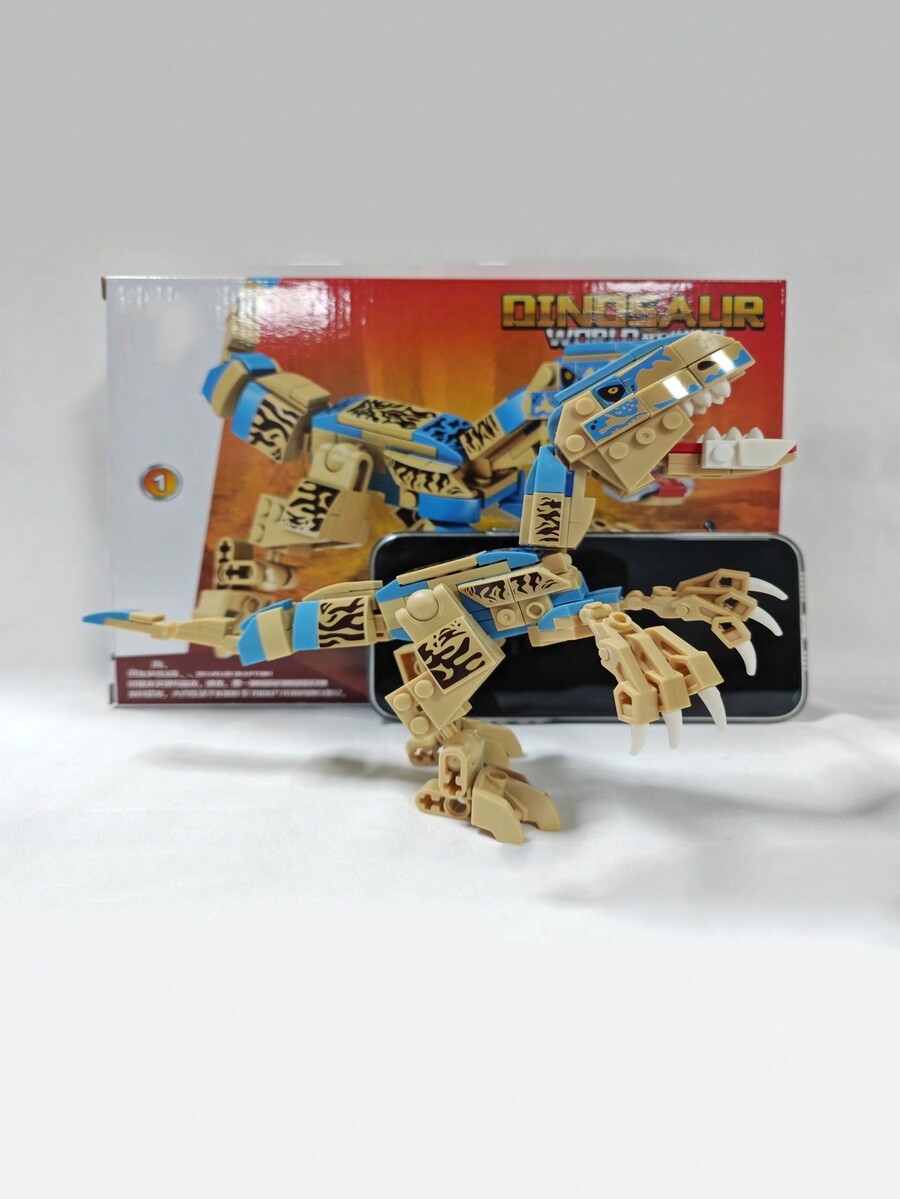 Velociraptor, Velociraptor, Triceratops, Spinosaurus. Assemble Building ...