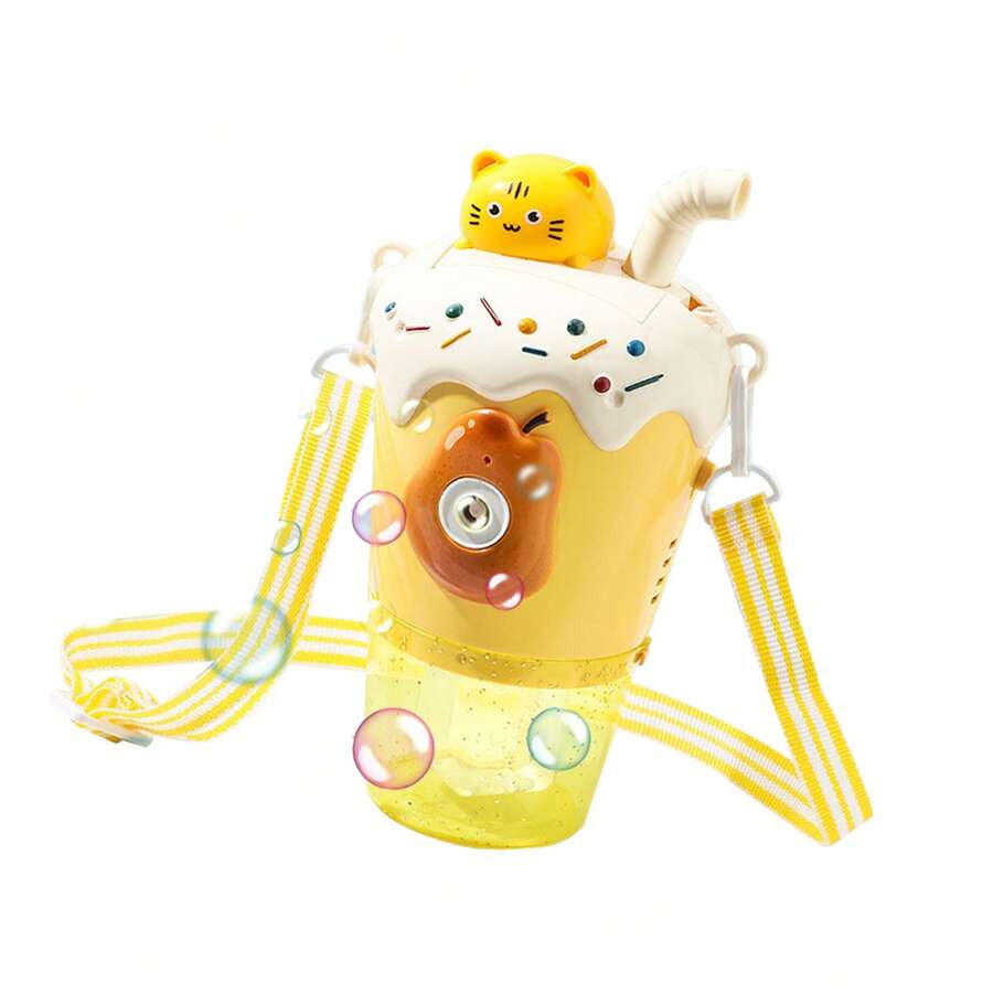 Bubble Machine Milk Tea Cup Shape Musical Electric Lighted Automatic ...