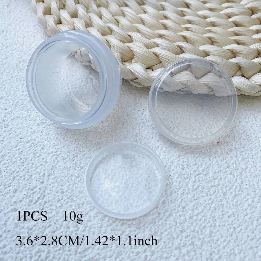 1 Pc 10g Pink Empty Plastic Cosmetic Makeup Jar Pots Eyeshadow Cream ...