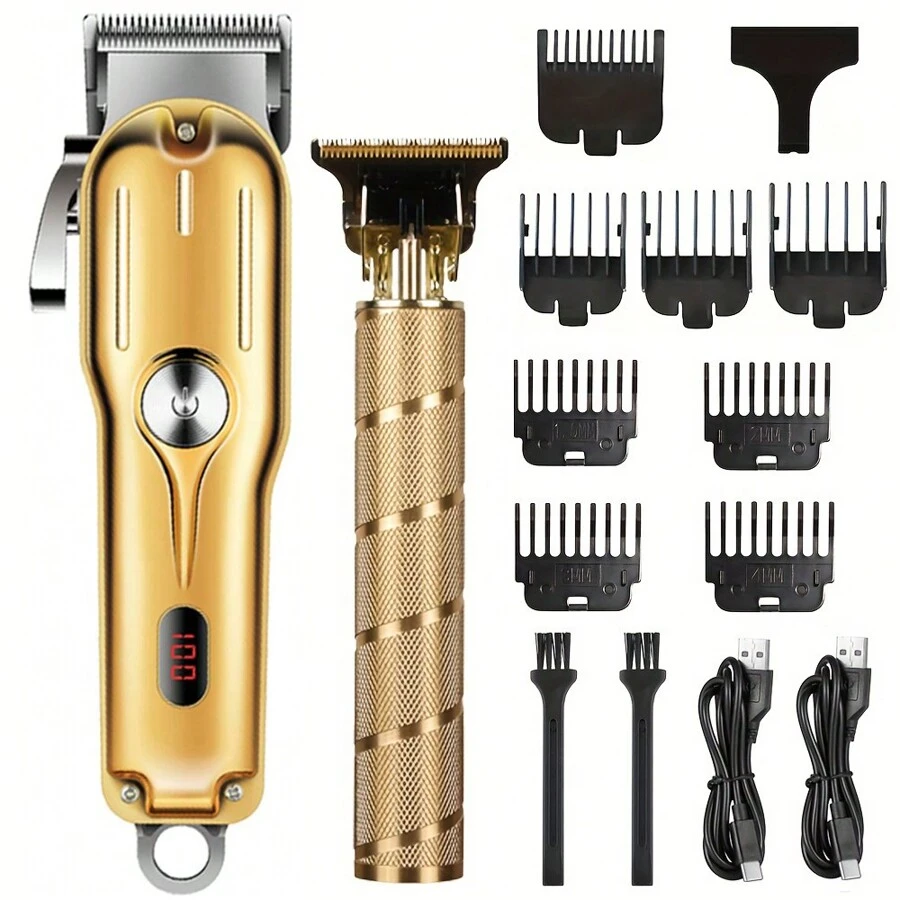 Hair Clippers Cordless Hair Trimmer Professional Barber Clippers ...