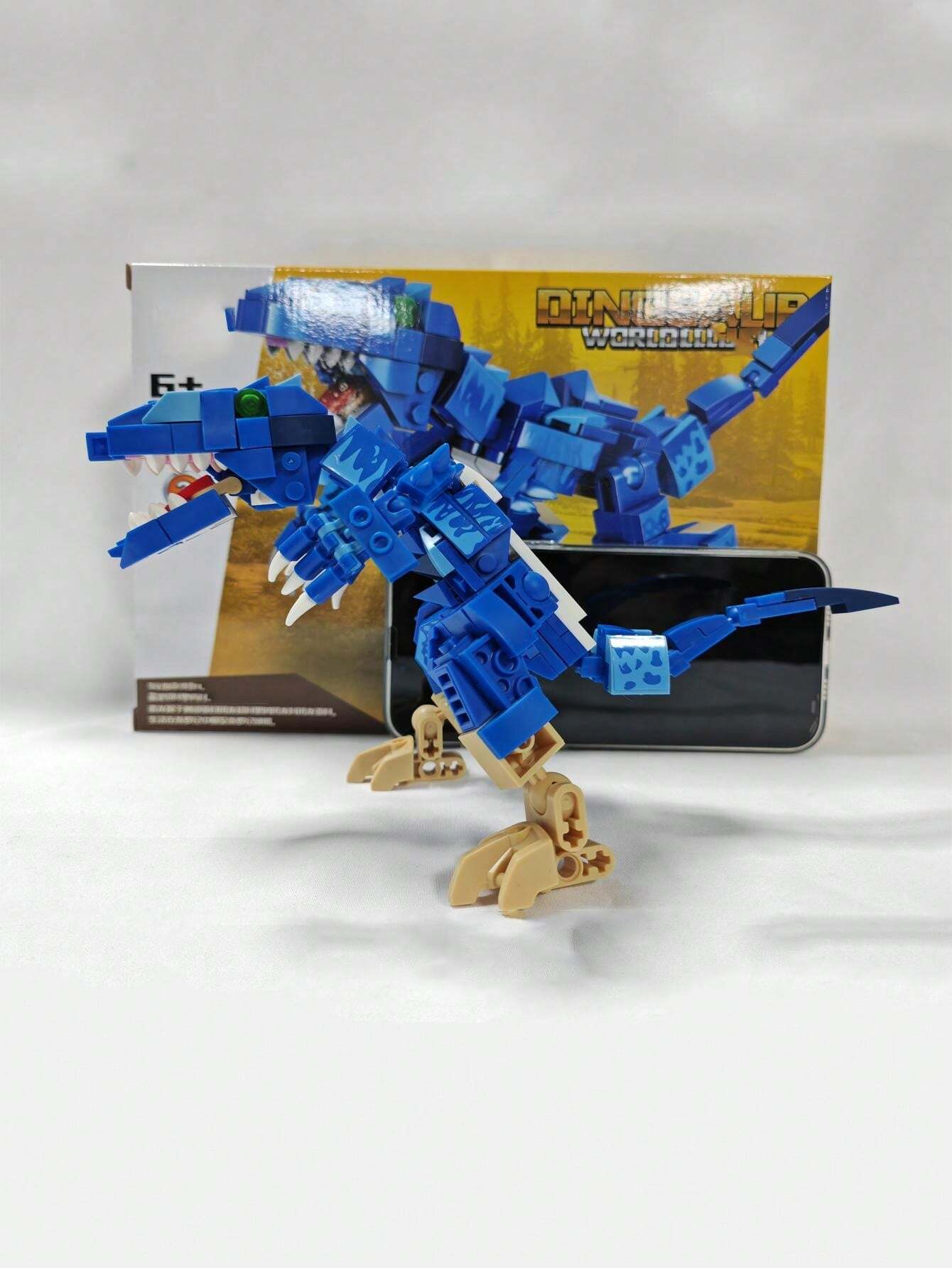 Velociraptor, Velociraptor, Triceratops, Spinosaurus. Assemble Building ...