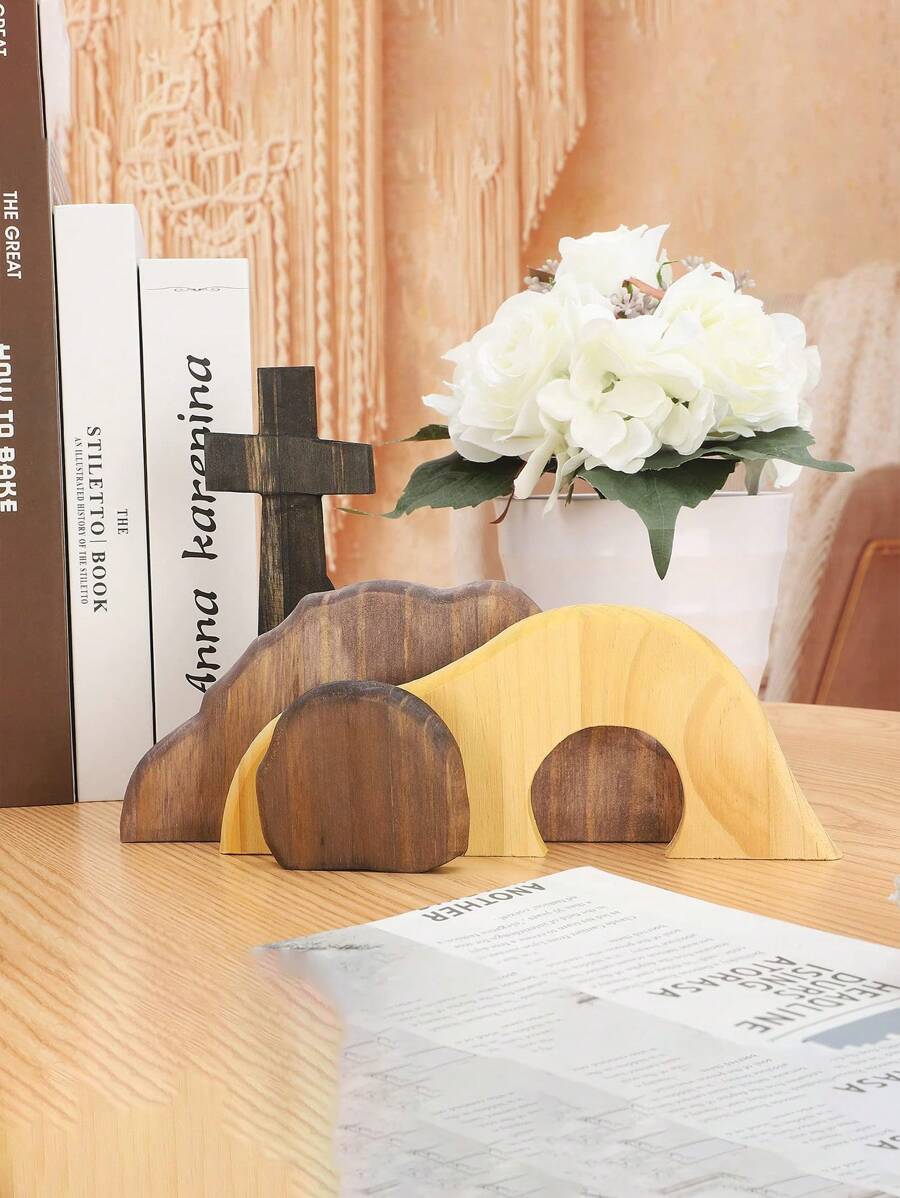 Easter Resurrection Scene Set, Includes Walnut Wood Empty Tomb And ...