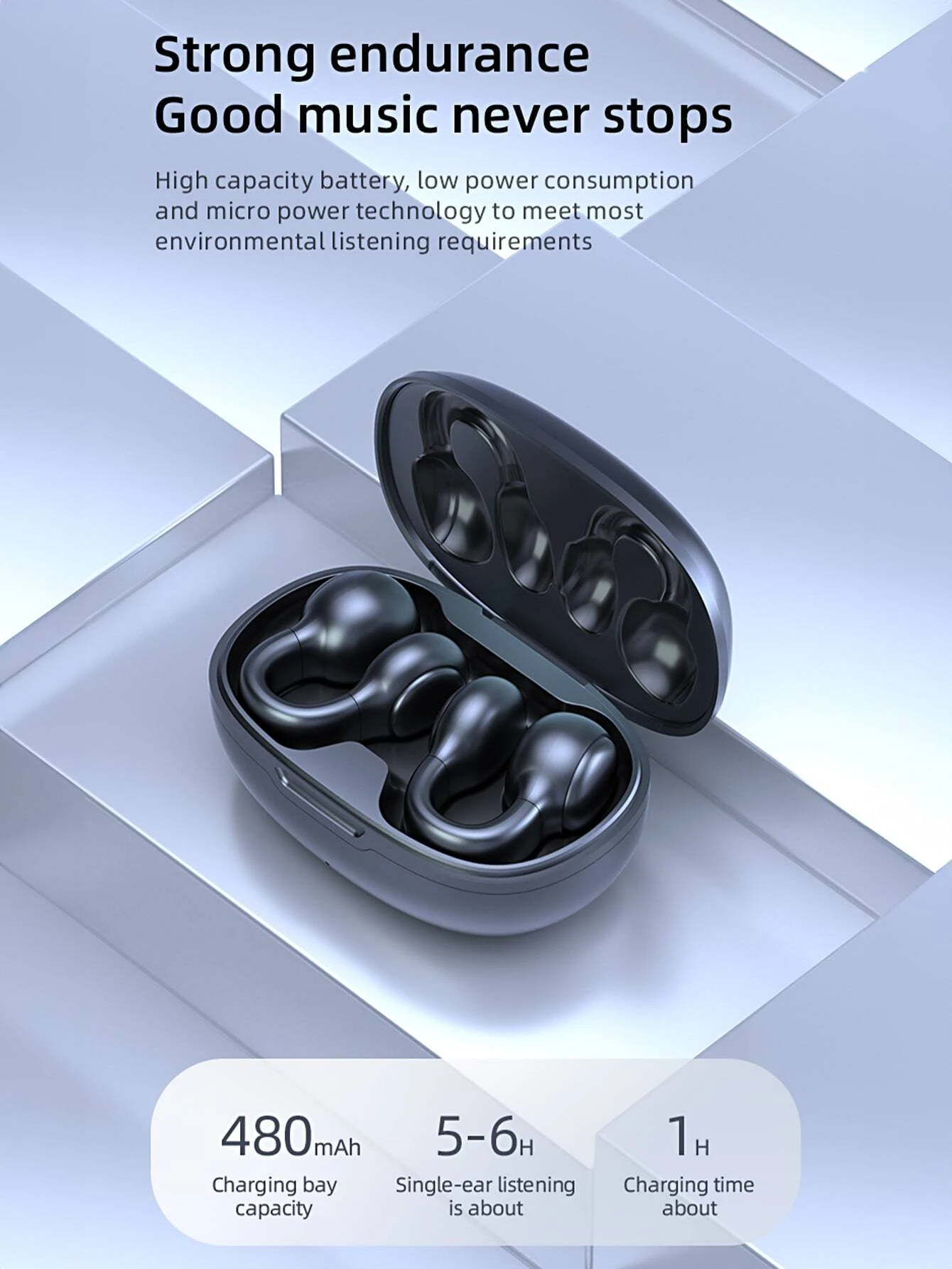 Black M30 Wireless Earphone Noise Reduction Stereo Earbuds Bone ...