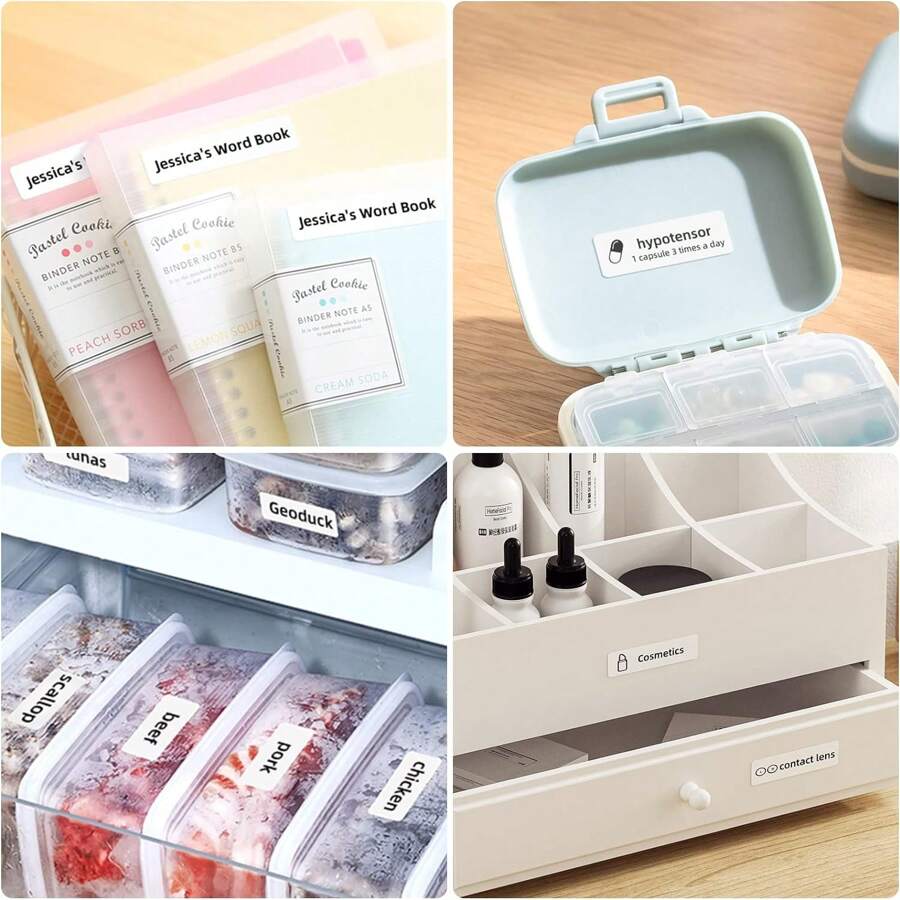 NIIMBOT D110 Label Maker Machine With Tape Portable Bluetooth Label ...