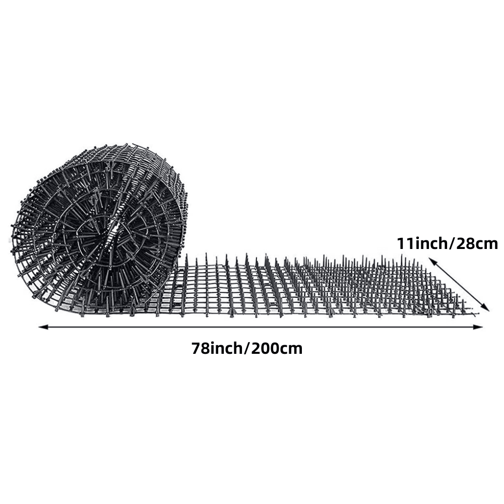 Spiked Indoor/Outdoor Cat Deterrent Mat With Extra Wide Coverage ...