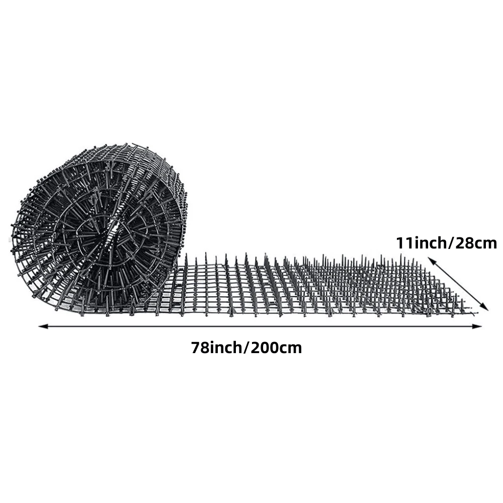 Spiked Indoor/Outdoor Cat Deterrent Mat With Extra Wide Coverage ...