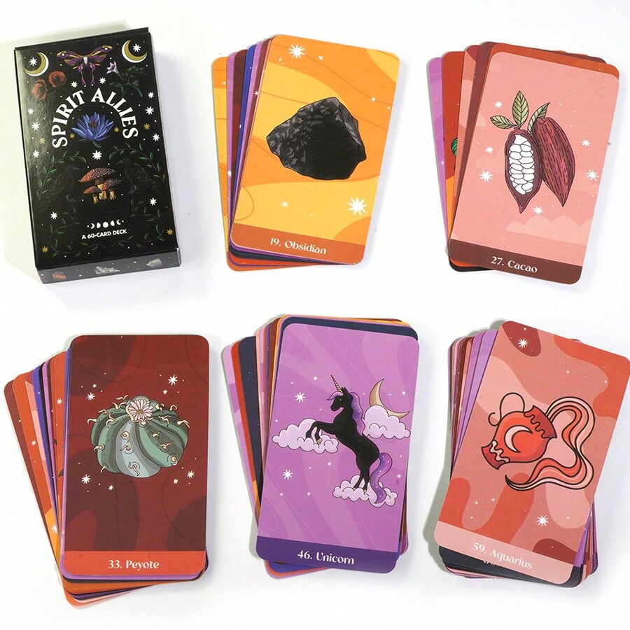 In-Stock English Version Spirit Allies Oracle Card Game Deck For Board ...