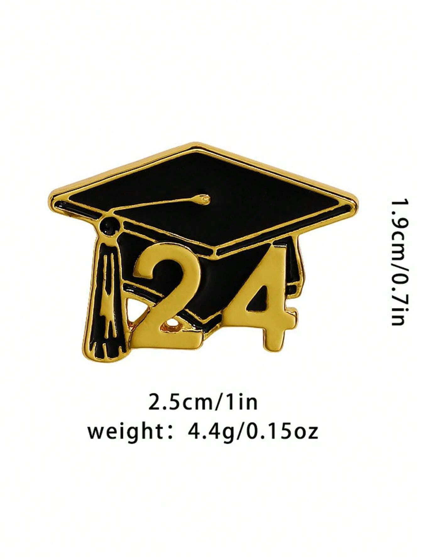 Vintage 2024 Graduation Season Exam Doctoral Hat Breast Pin Graduation ...