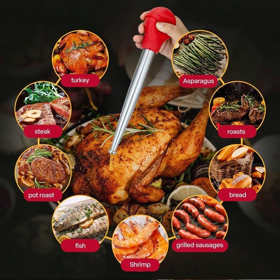 Stainless Steel Turkey Baster For Cooking, Turkey Baster Syringe Oil ...