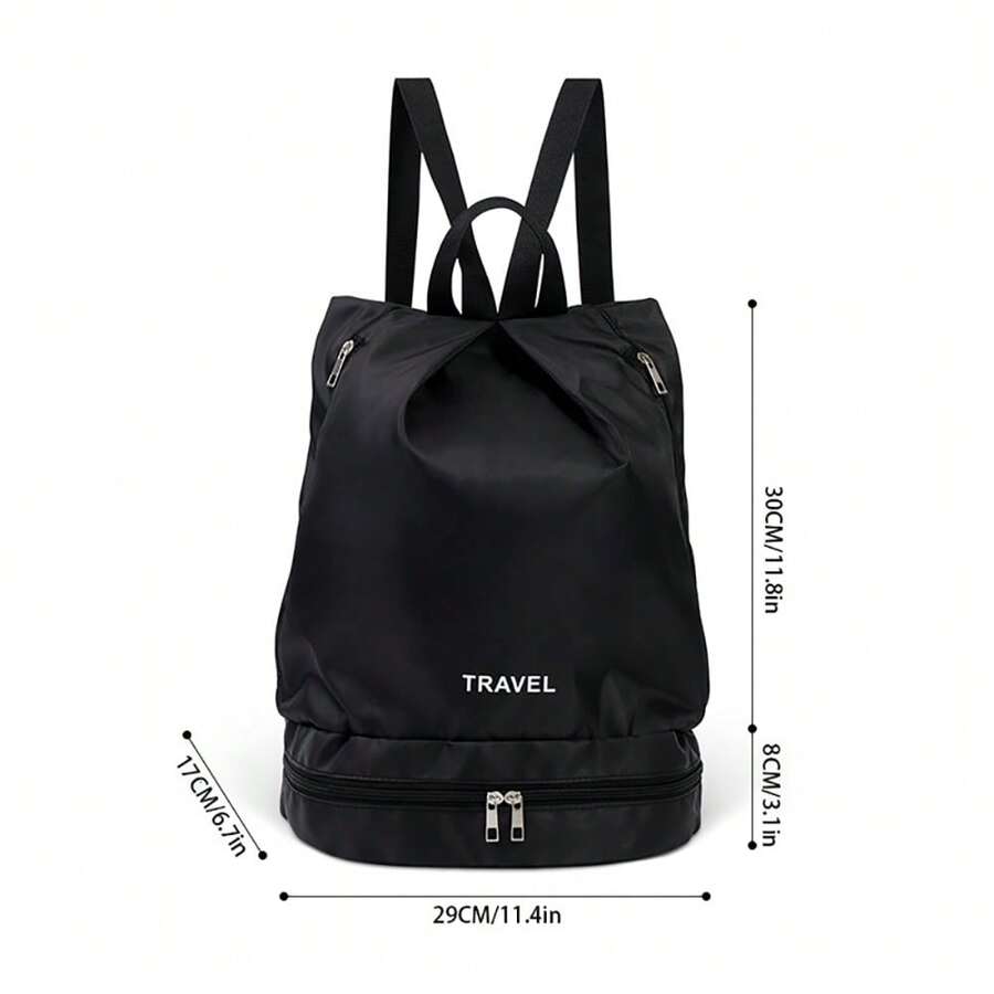 1 Stück Wasserdichter Schwimmen Rucksack, Nass- Und Trockentrennung ...