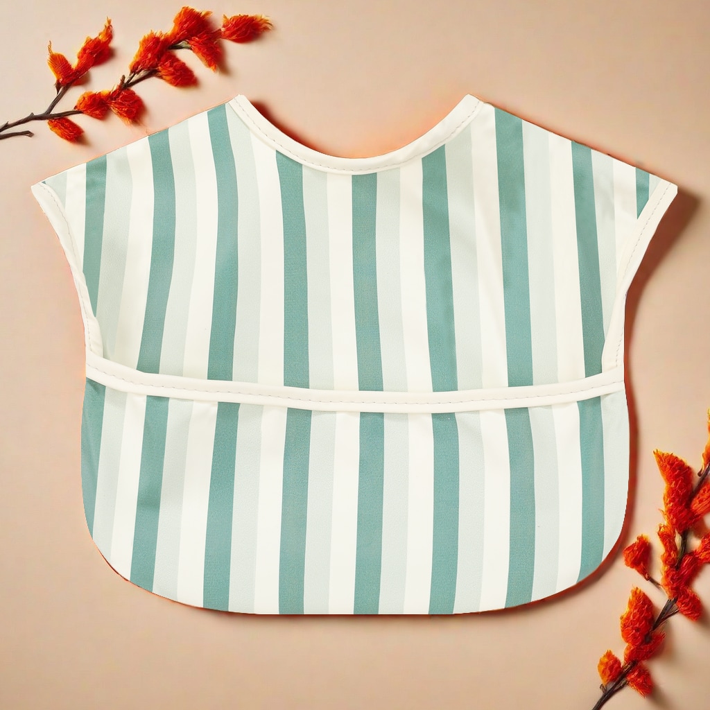 1pc Ins Style Baby Bib - Infant Pu Bib, Kids' Food Bib, Waterproof And ...