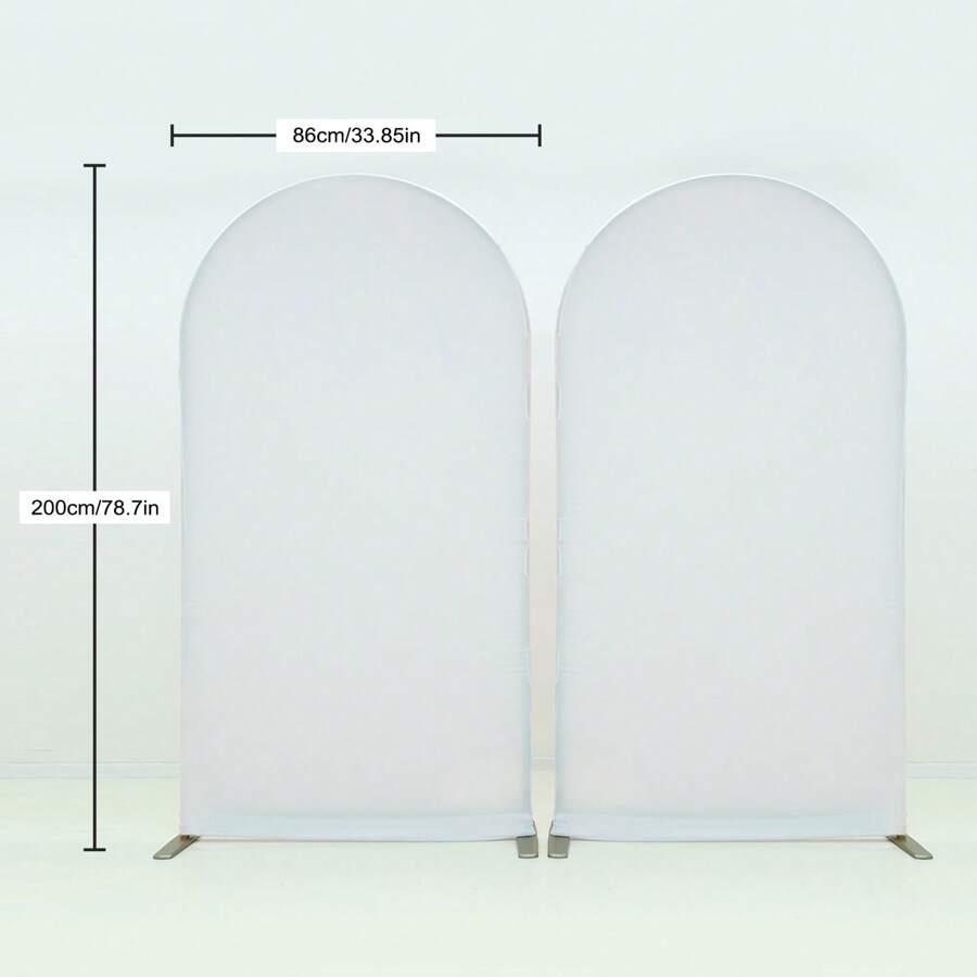 White Double Sided Arch Backdrop Cover Available In 15 Colors Suitable ...