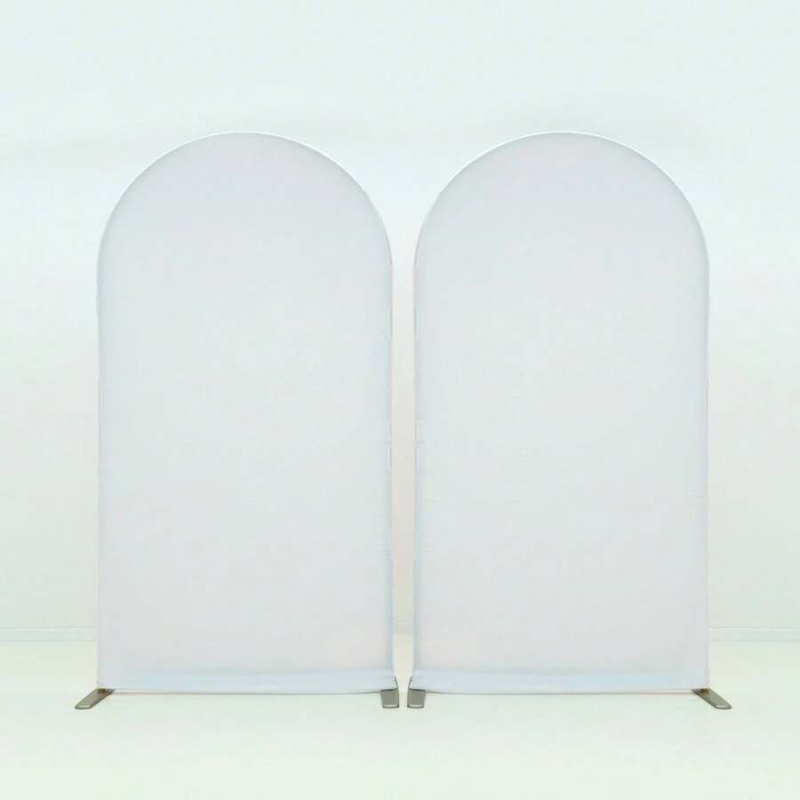 White Double Sided Arch Backdrop Cover Available In 15 Colors Suitable ...