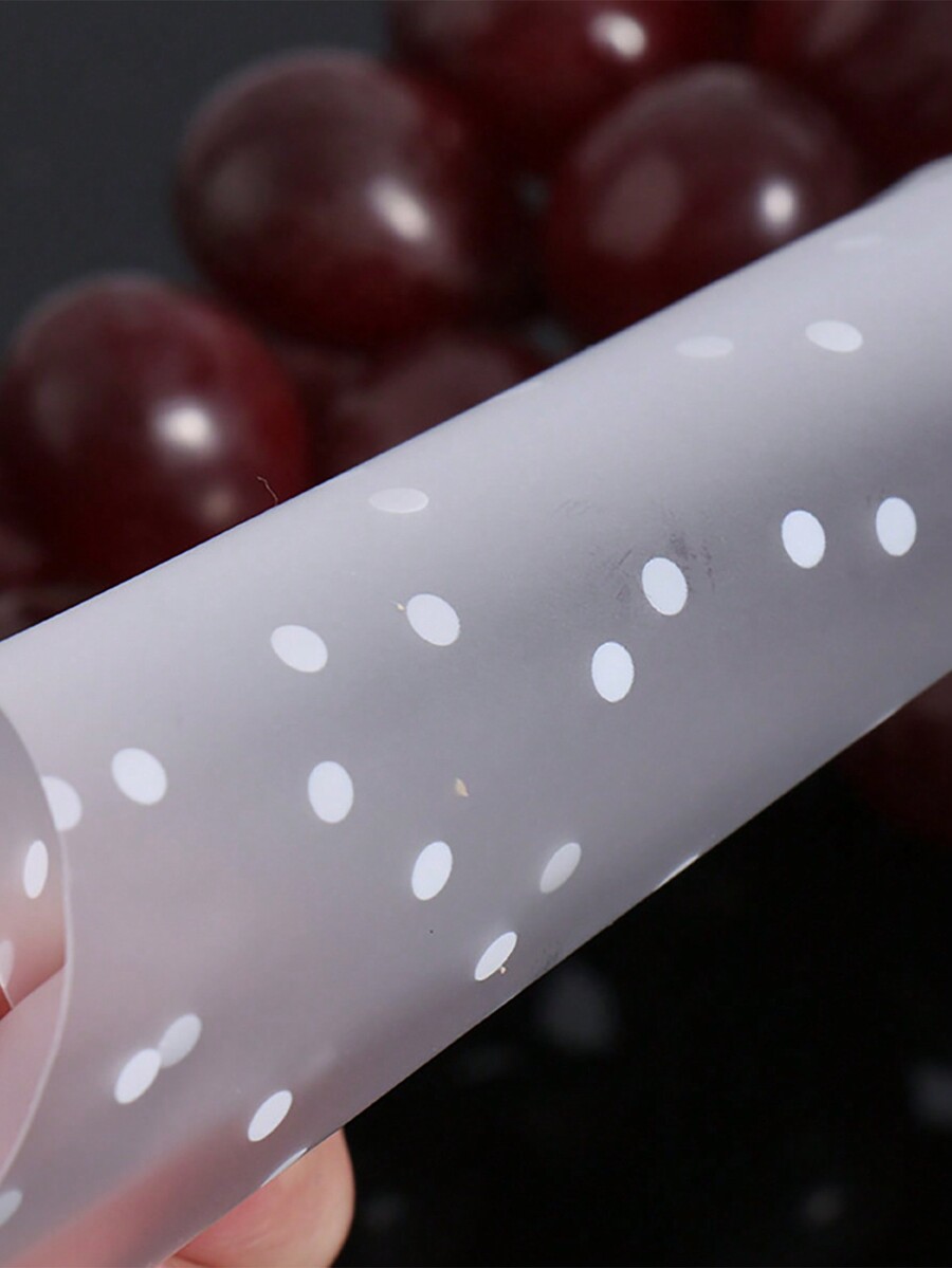 100pcs White Polka Dot Frosted Semi Transparent Packaging Bag, Handmade ...