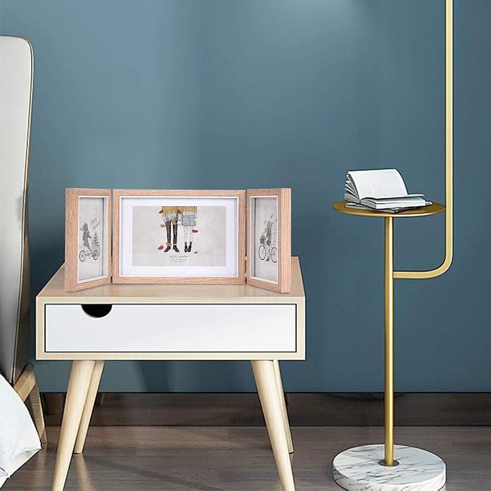 Three Picture Frames Triple Hinged Picture Frame Display 4x6 And 5x7 ...