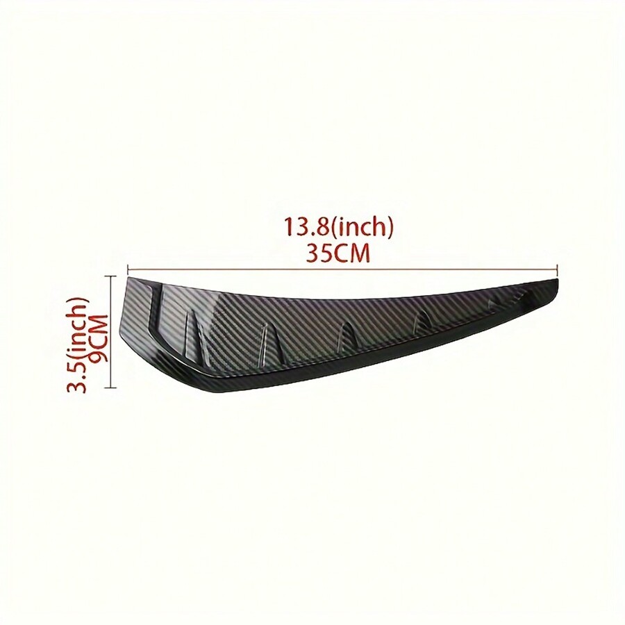 Car Spoiler Decoration Wing Blade And Faux Air Vent Stickers, Carbon ...