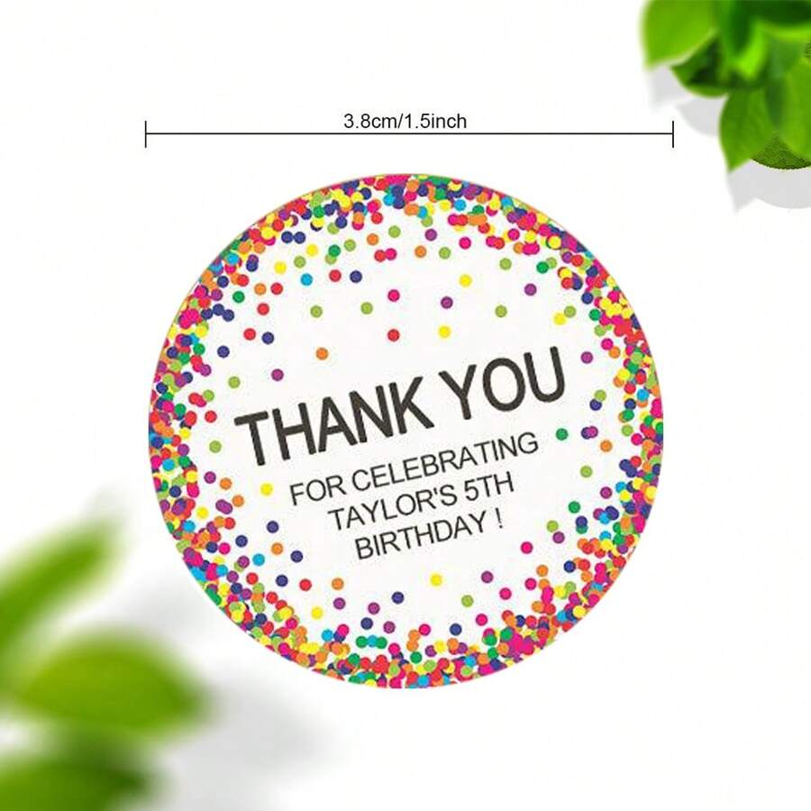 1set Custom Birthday Stickers Personalized Name Date Birthday Stickers ...