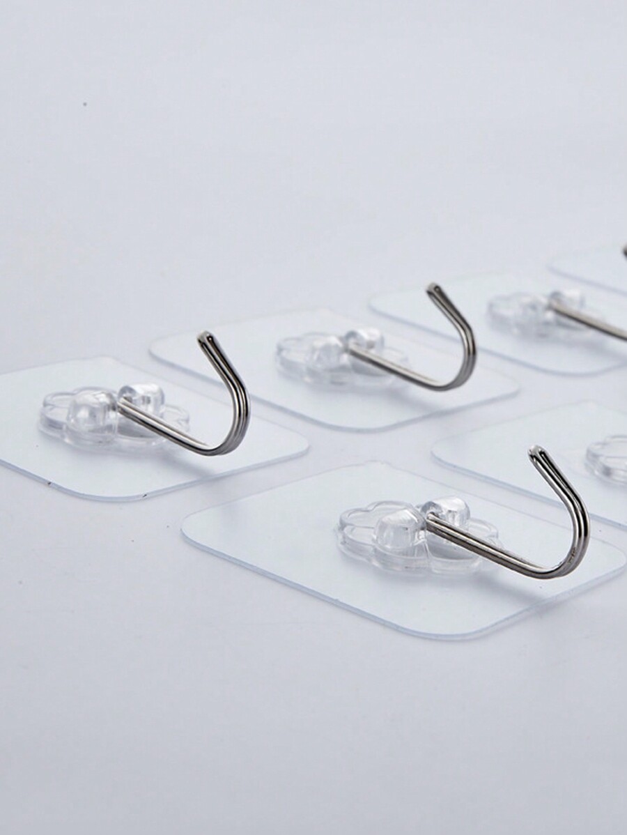 Translucent Strong Adhesive Hook, No Drilling Needed For Clothes ...