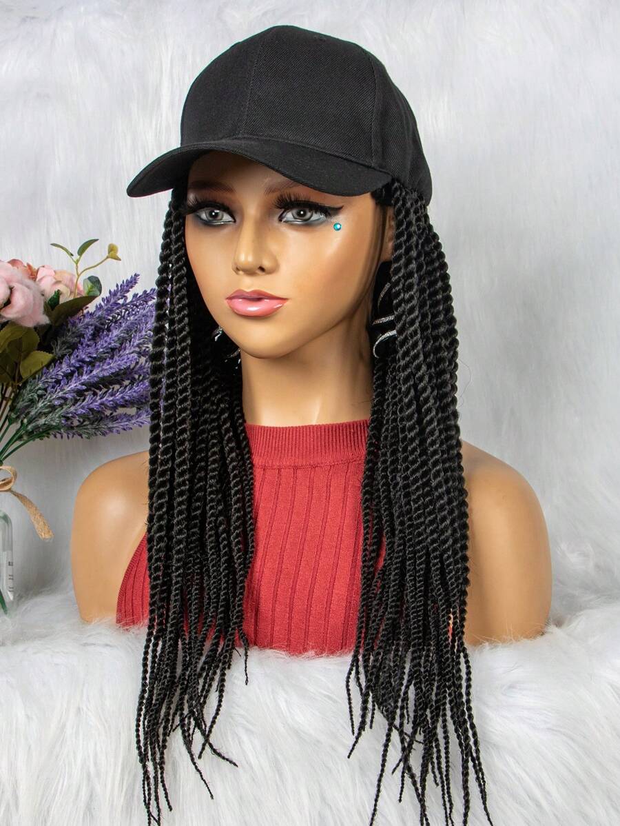 Synthetic Fiber Weaving Wig Cap With Braids, 2 Strands | SHEIN USA