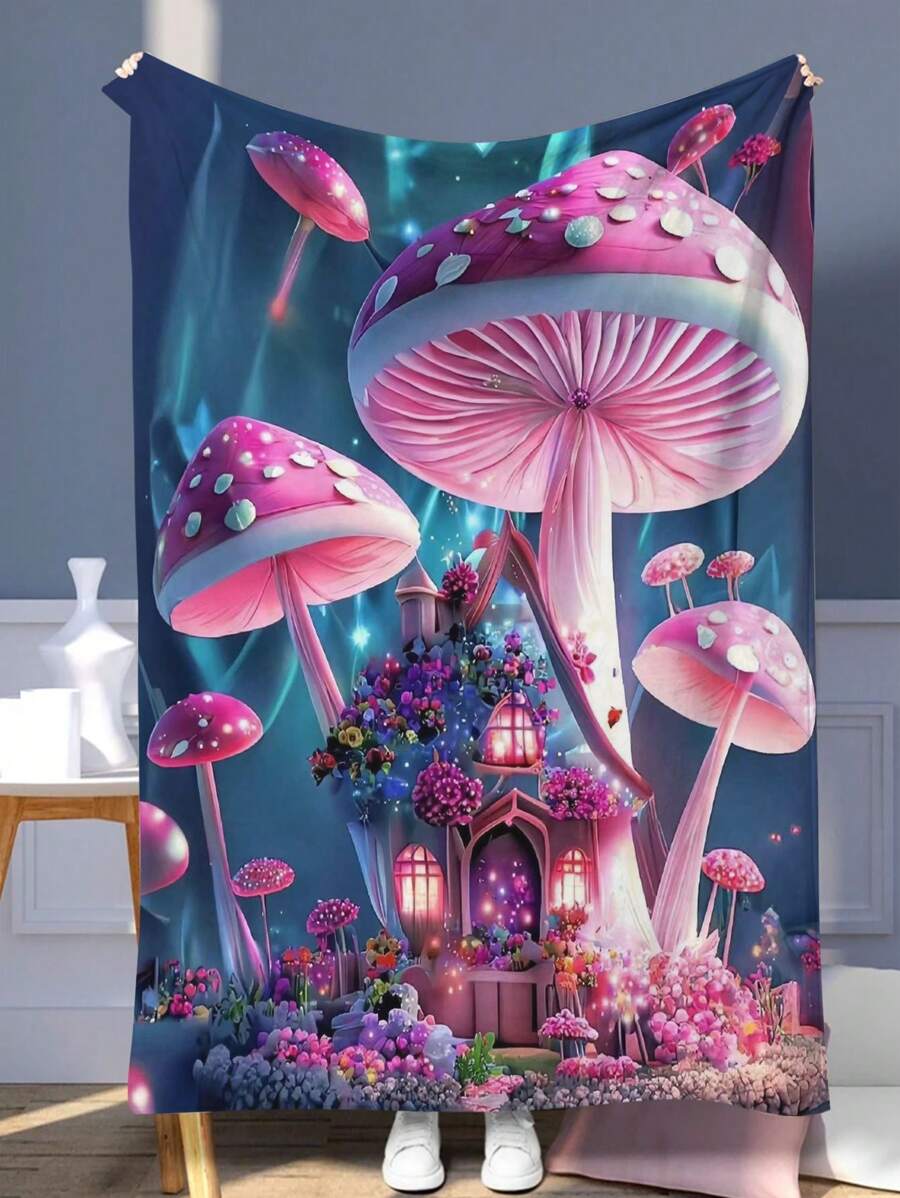 1pc Super Soft Flannel Fleece Blanket With Personalized Design Of ...