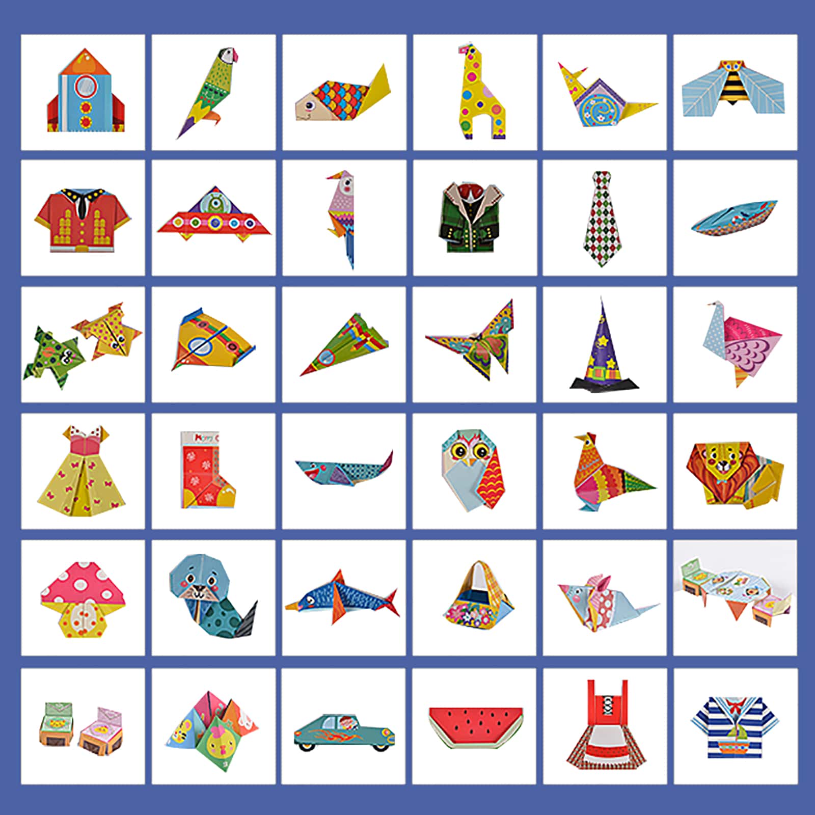 1 Box 152 Sheets Children's Educational Colorful Origami Paper Set, Diy ...