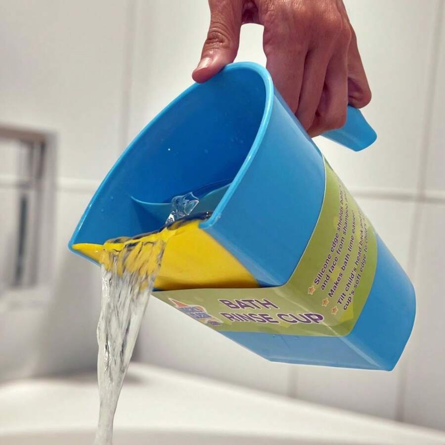 Mighty Clean Baby Shampoo Rinse Cup _ Baby Bath Rinser Pail To Wash ...