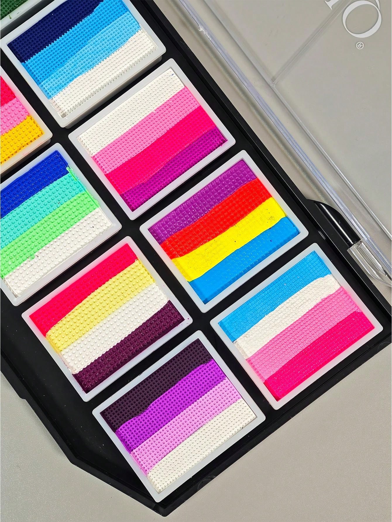 Water-Soluble Body Painting Pigment Set With Rainbow Palette, Washable ...