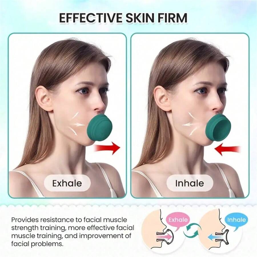 1pc Facial Muscle Exerciser For Reducing Laugh Lines, Chewing Muscles ...