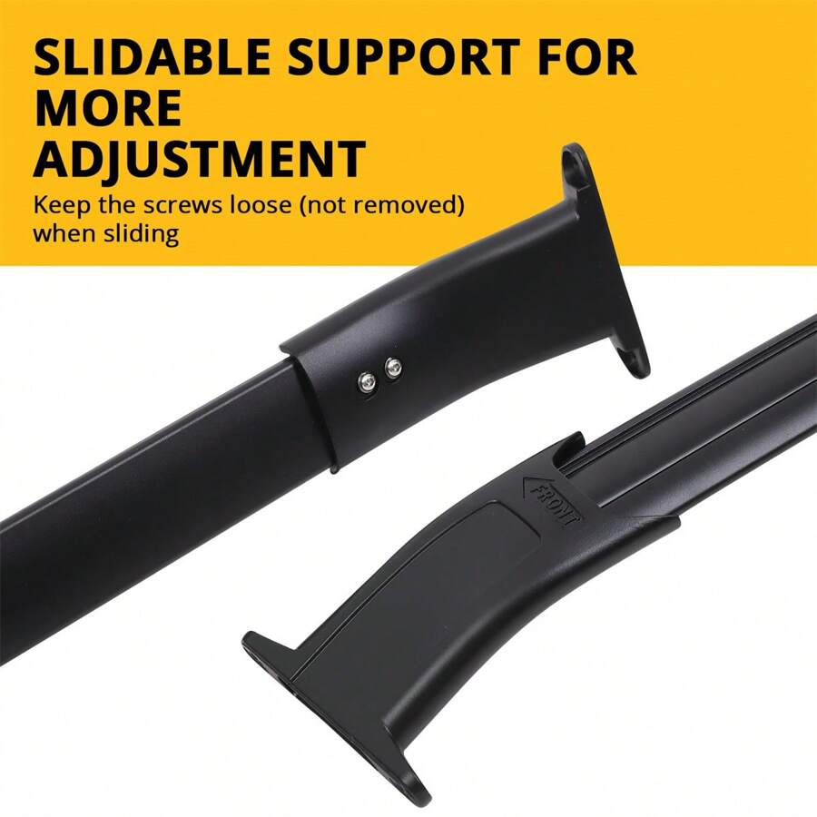 Universal Roof Rack Cross Bars With Grooved Side Rails, Compatible With ...