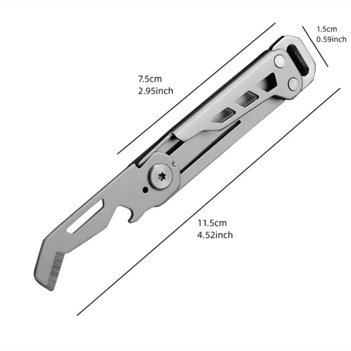 1pc Multifunctional Folding Box Cutter & Bottle Opener Edc Tool For ...
