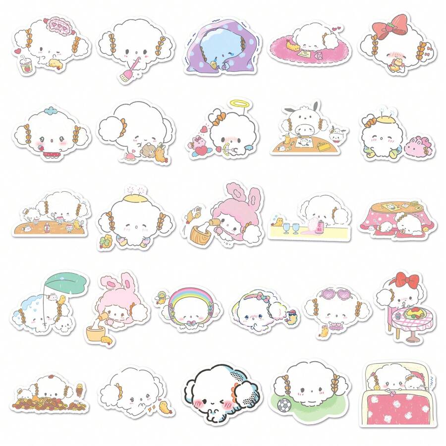 51Pcs Wheat Flour Elf Stickers Cartoon Cute Stickers | SHEIN USA