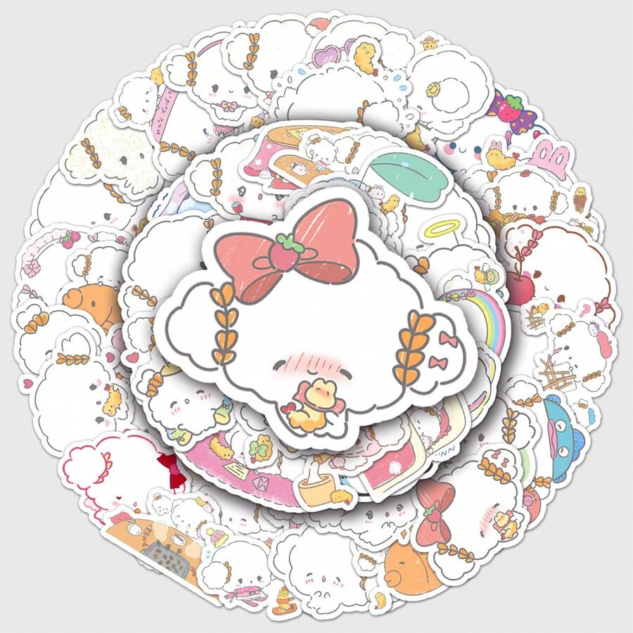 51Pcs Wheat Flour Elf Stickers Cartoon Cute Stickers | SHEIN USA