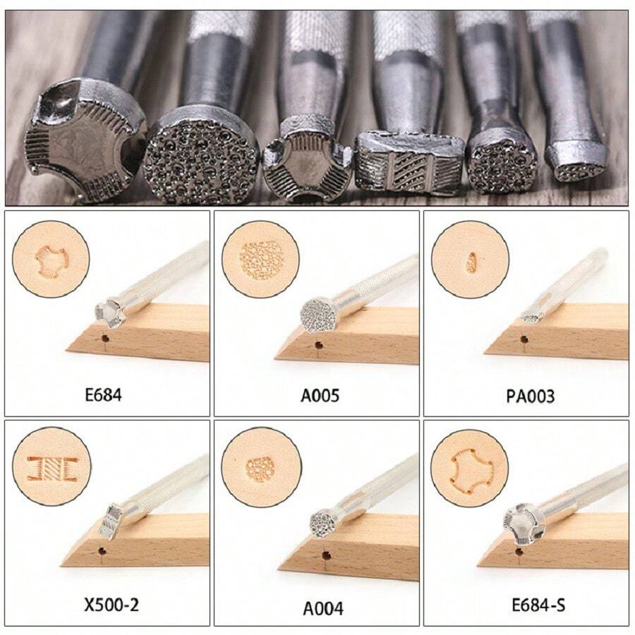 Leather Carving Process Special Embossing Tool Leather Embossing Punch ...