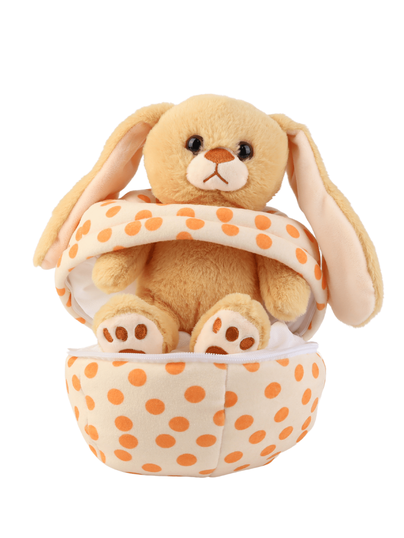 30cm/11.8inch Easter Bunny Plush Toys Cute Zip Up Egg Hideaway Soft ...