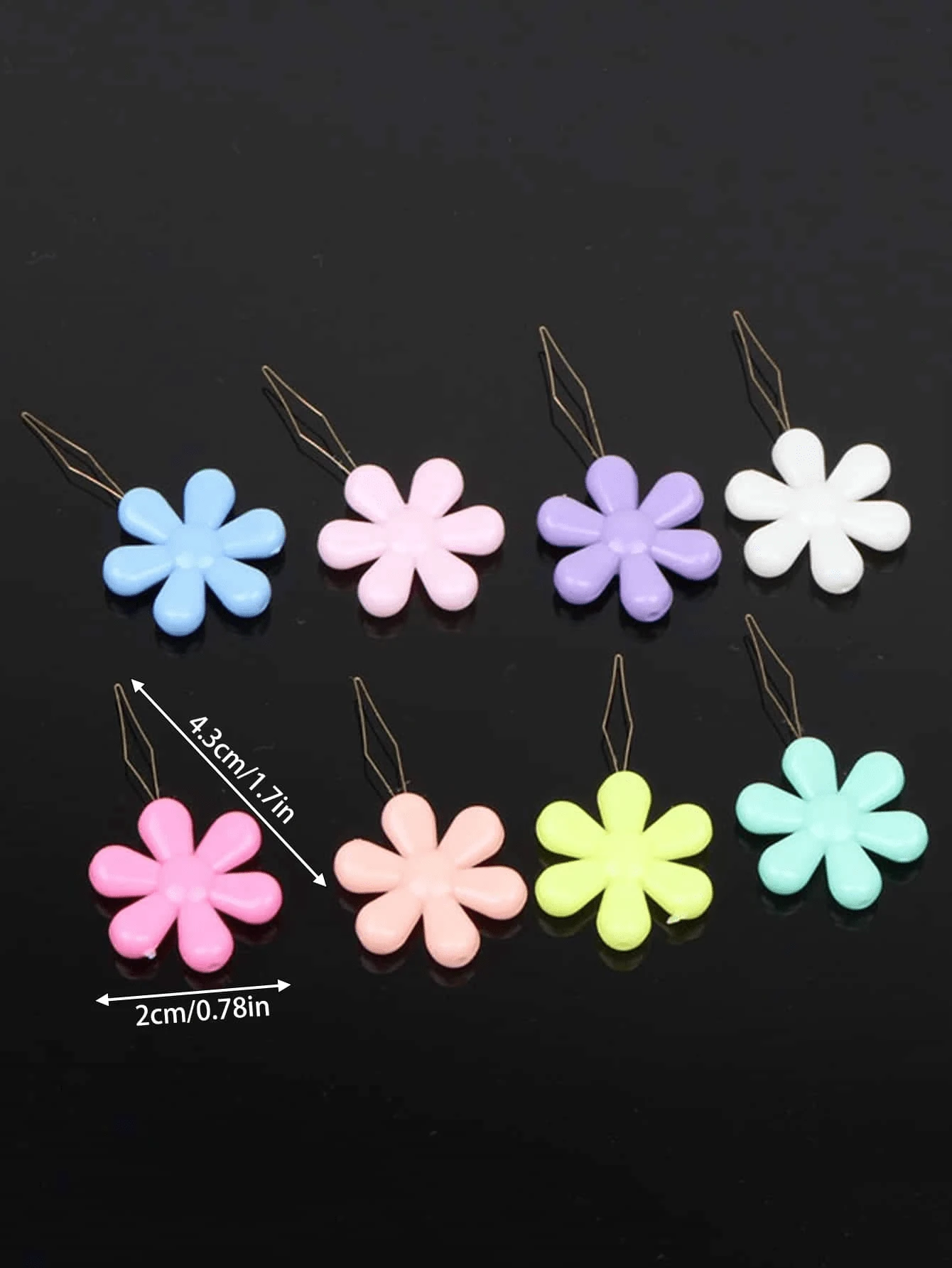 10pcs Colorful Plum Blossom Shaped Needle Threader - Cross Stitch Tool ...