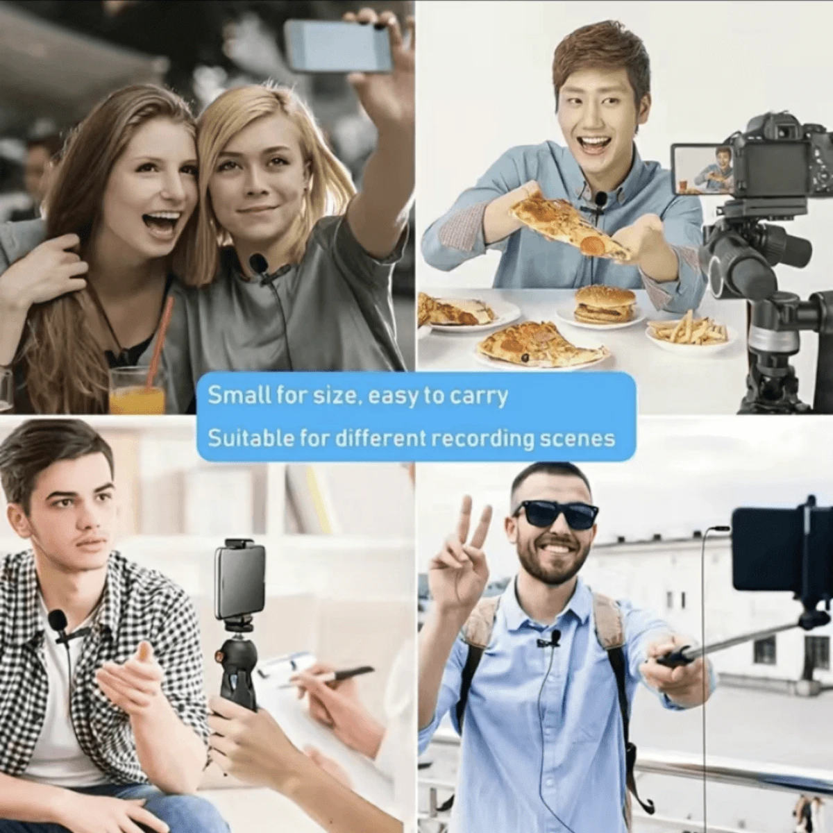 Suitable For Live Clip-On Microphone TYPE-C Digital Chip Recording ...