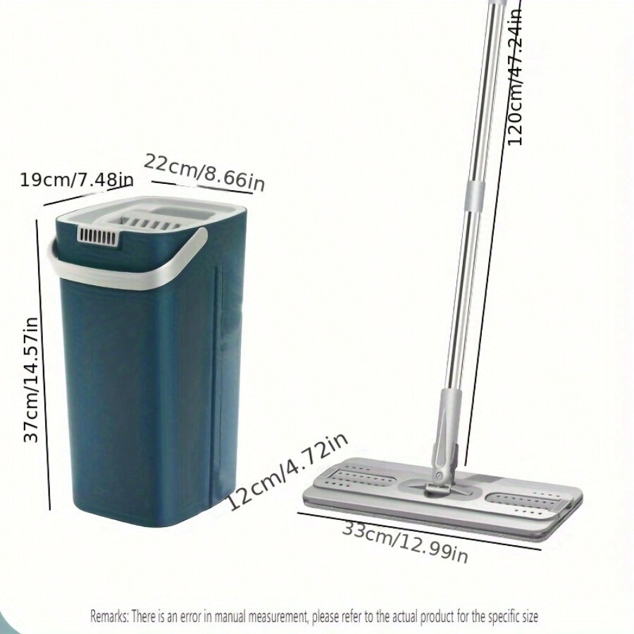 No Hand-Washing Flat Mop Scrape Mop Home With A Dry And Wet Mop With A ...
