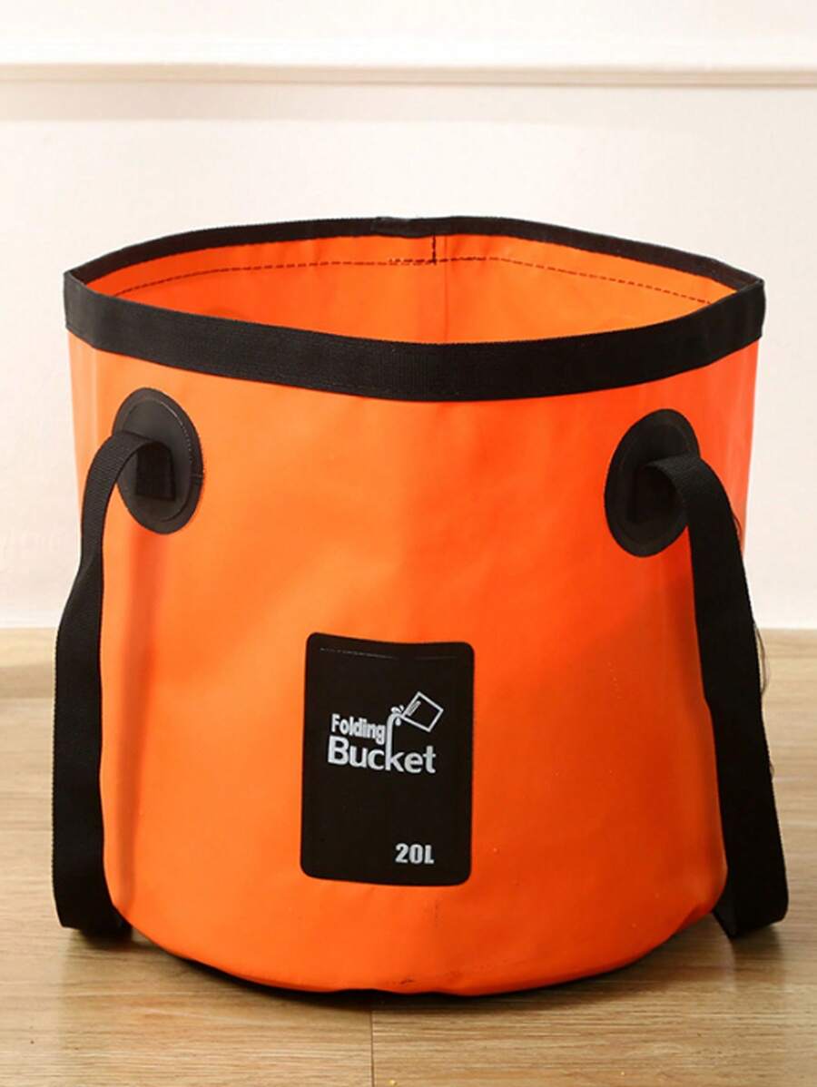 Outdoor Camping Fishing Tote PVC Portable Folding Bucket Bag Car Wash ...