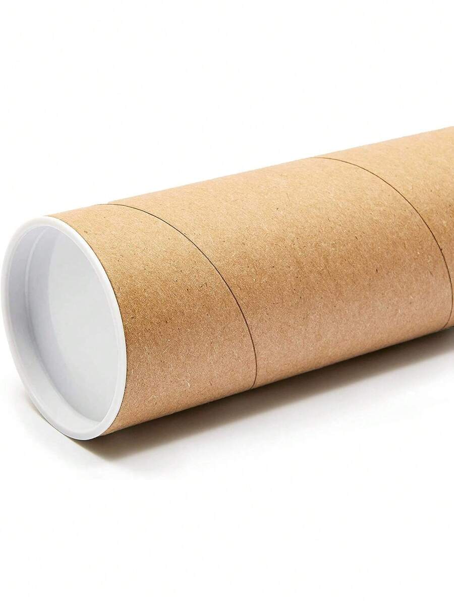12 Pack Mailing Tubes With Caps, 2x16 Inch Kraft Paper Round Cardboard ...