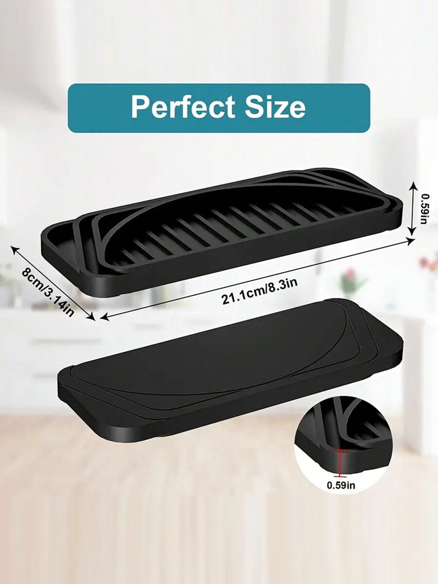 1pc Refrigerator Water Drip Tray Catcher, Upgrade Silicone Fridge Drip ...
